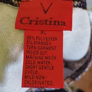 Cristinalove | Tops | Cristina Xl Tunic Embellished Multiprintcolor ...